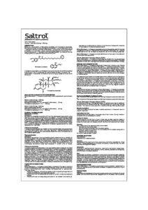 Saltrol range Insert folded TNZ - Getz Pharma - Getz Pharma
